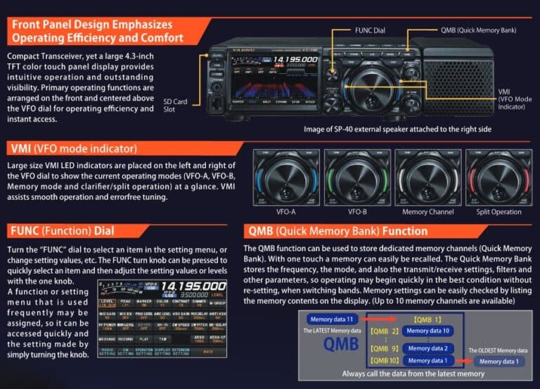 FT-710 YAESU HF TRANSCEIVER AESS 100W con ATU full SDR